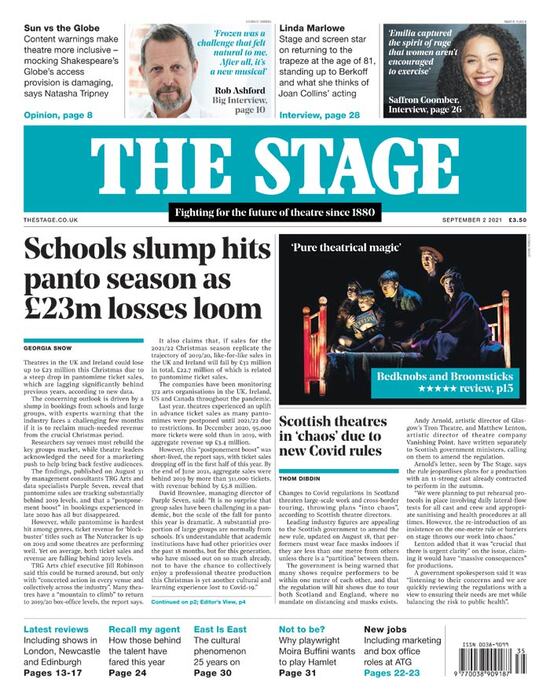 The Stage Subscriptions | Newspaper, App and Website