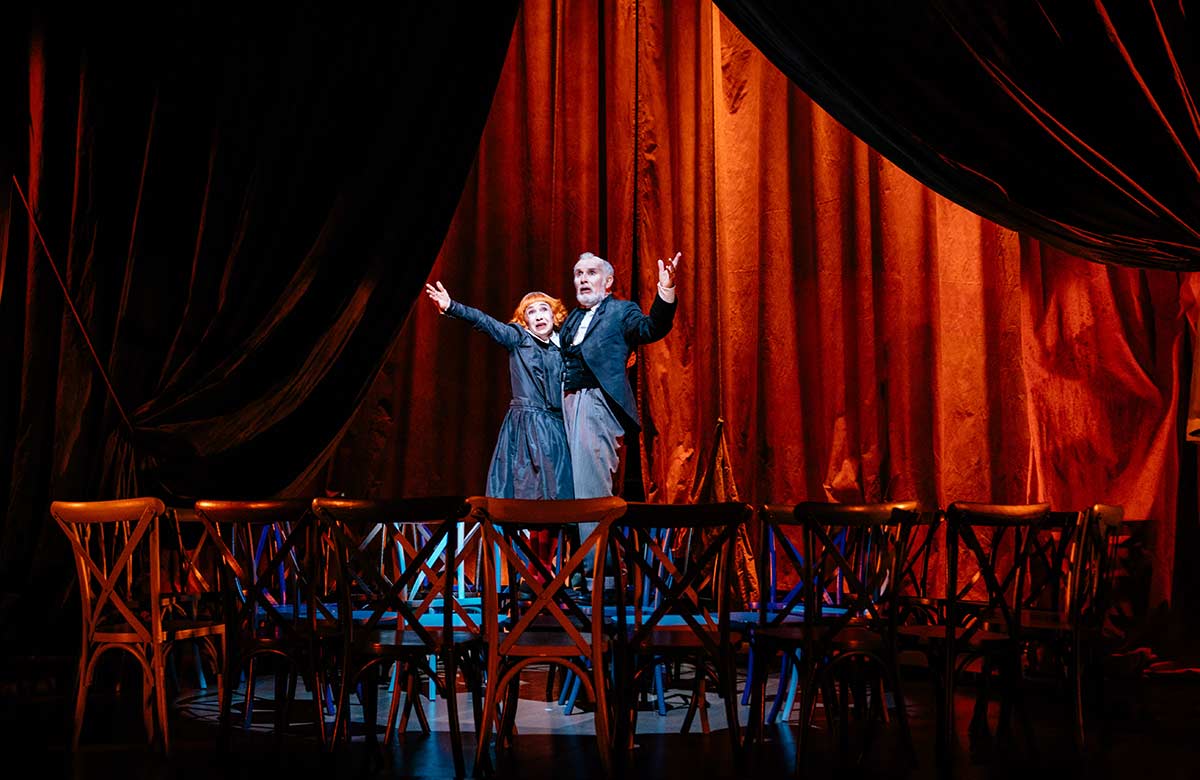 The Chairs review at Almeida Theatre, London starring Kathryn Hunter