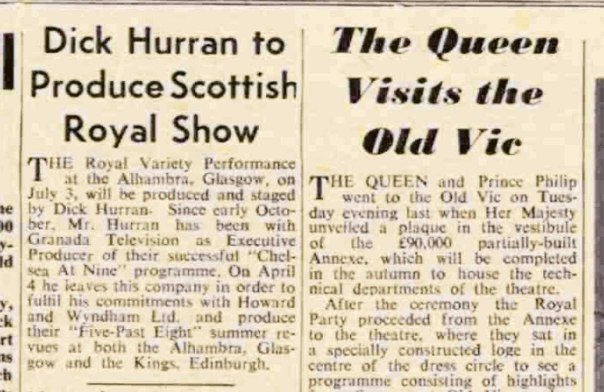 Queen Elizabeth II: a life in theatre