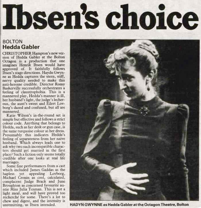 Obituary: Haydn Gwynne