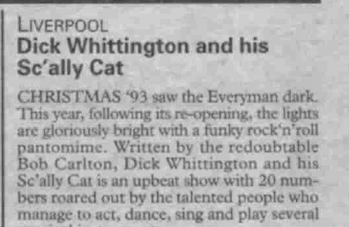 ‘Organised anarchy’: the history of Liverpool Everyman’s rock’n’roll panto