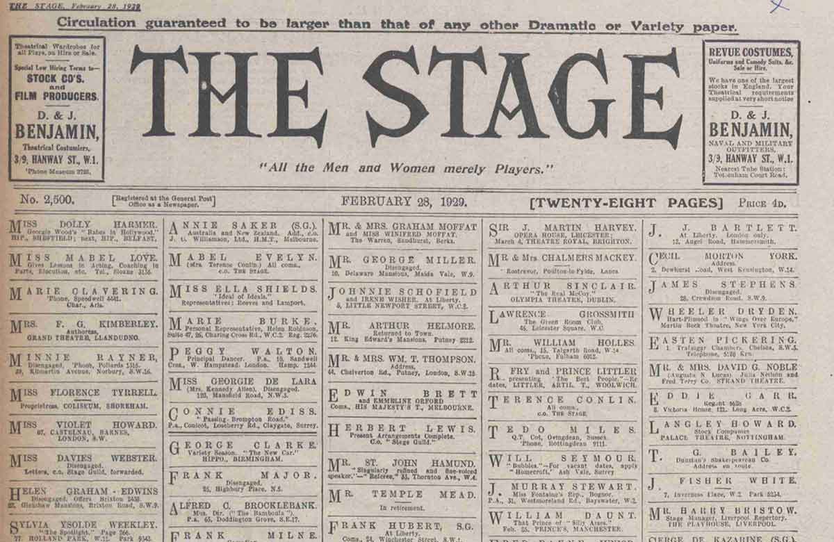 7,500 issues: Leafing through the remarkable history of The Stage