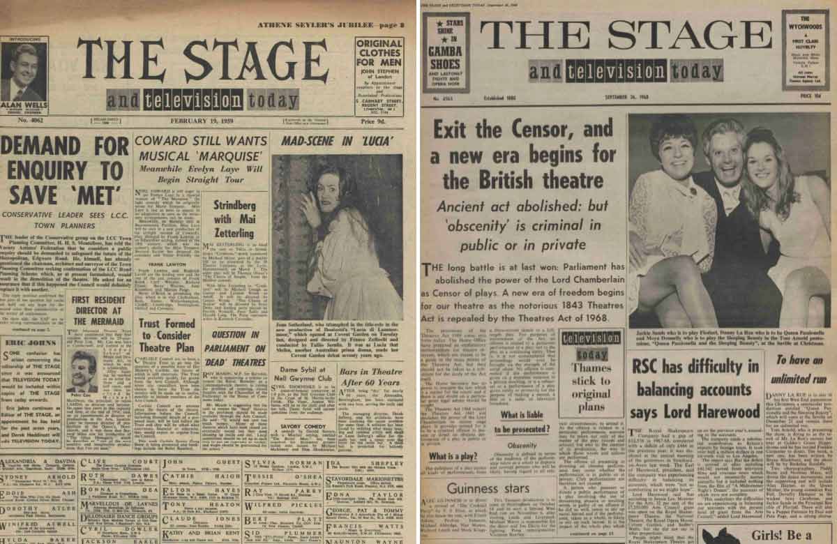 7,500 issues: Leafing through the remarkable history of The Stage