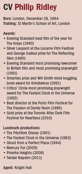 Philip Ridley: 'If this is as good as it gets, I might as well slit my ...