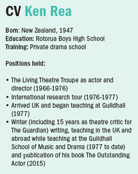 Ken Rea: 'The best actors embrace danger'